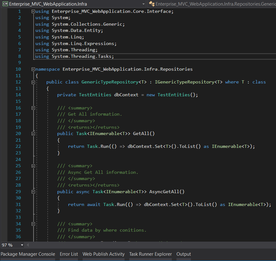 Generic Type in Repository – .NET MVC Part